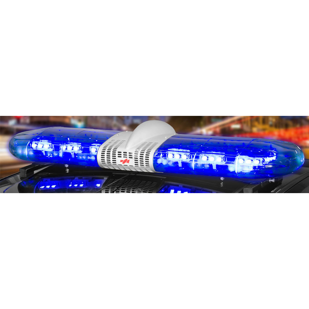 Barral Luminico SOS 600mm Con 4 TRIOPTICOS LED AZUL - Casa Asdi